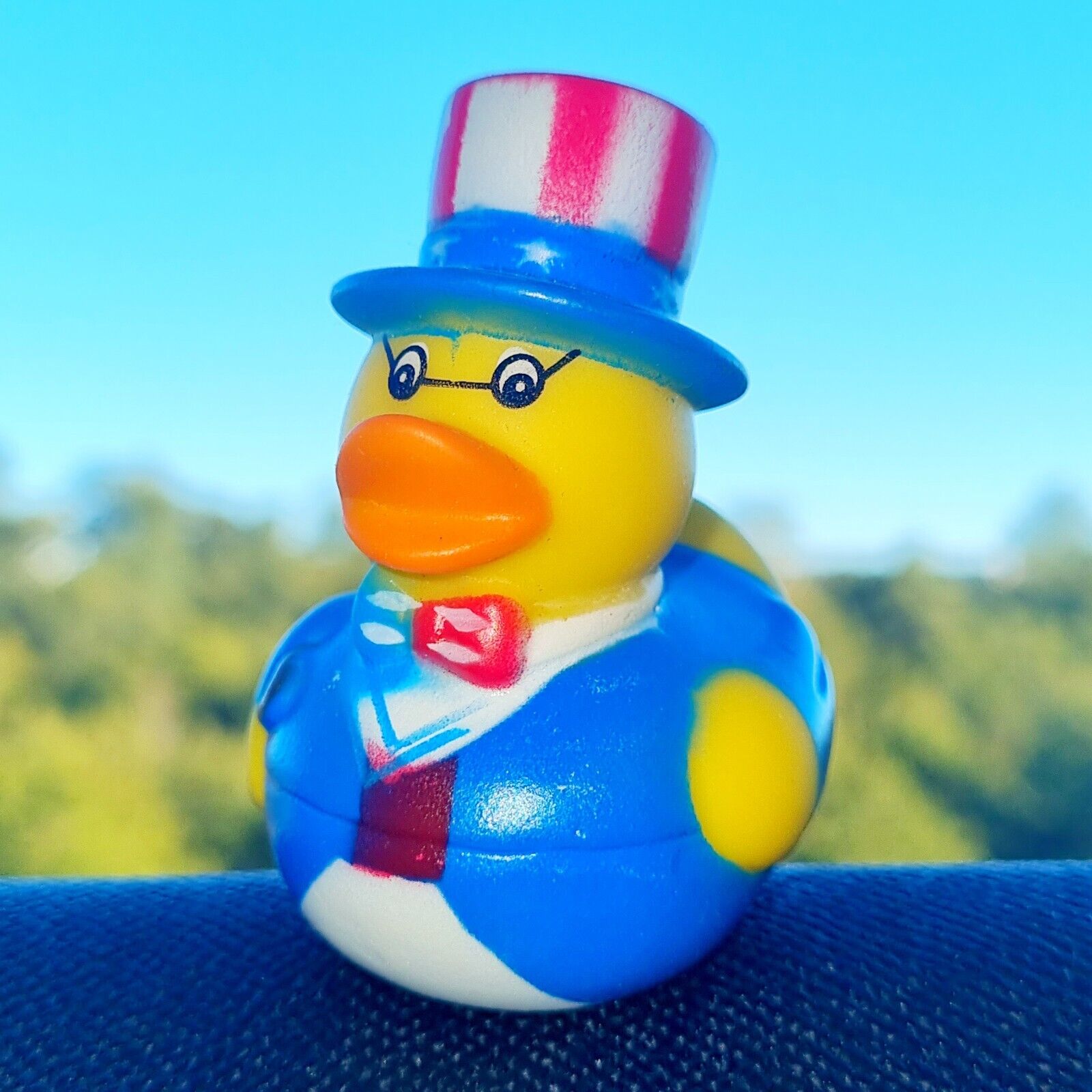🎩🐥 Uncle Sam Rubber Duck Jeep Ducking 🛻 Cute Jeep Wrangler Accessory ...