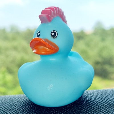 🔷️🐥 Blue Mohawk Rubber Duck Jeep Ducking 🛻 Jeep Wrangler Accessory ...